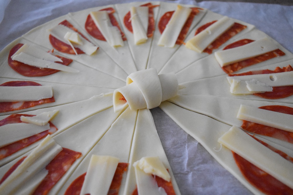 Croissants apéritifs au chorizo - recette facile