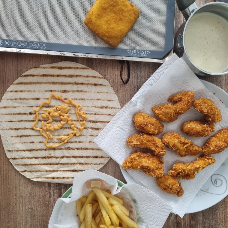 French tacos à la sauce fromagère - recette facile