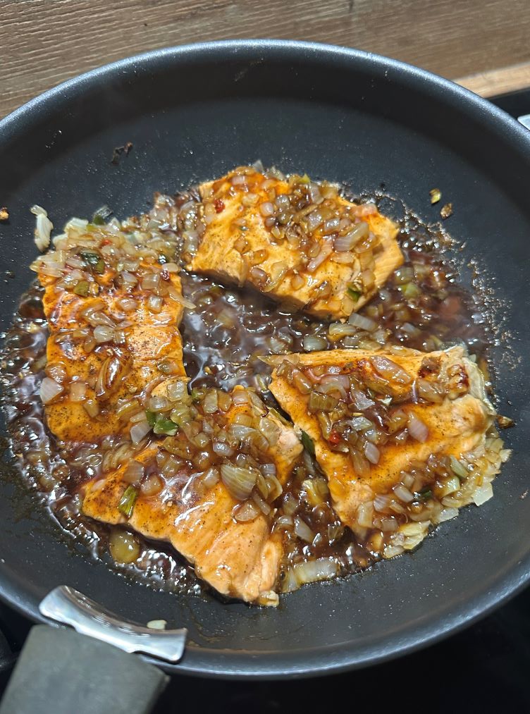 Saumon Général Tao - recette chinoise
